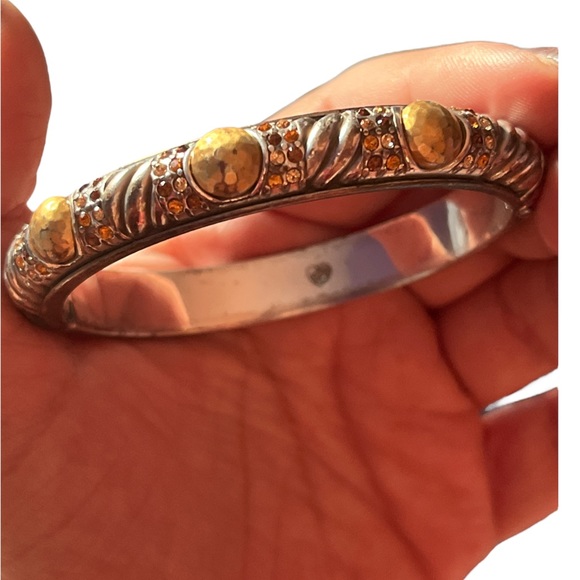 Brighton | Jewelry | Brighton Gold Magic Crystal Hinged Bracelet | Poshmark